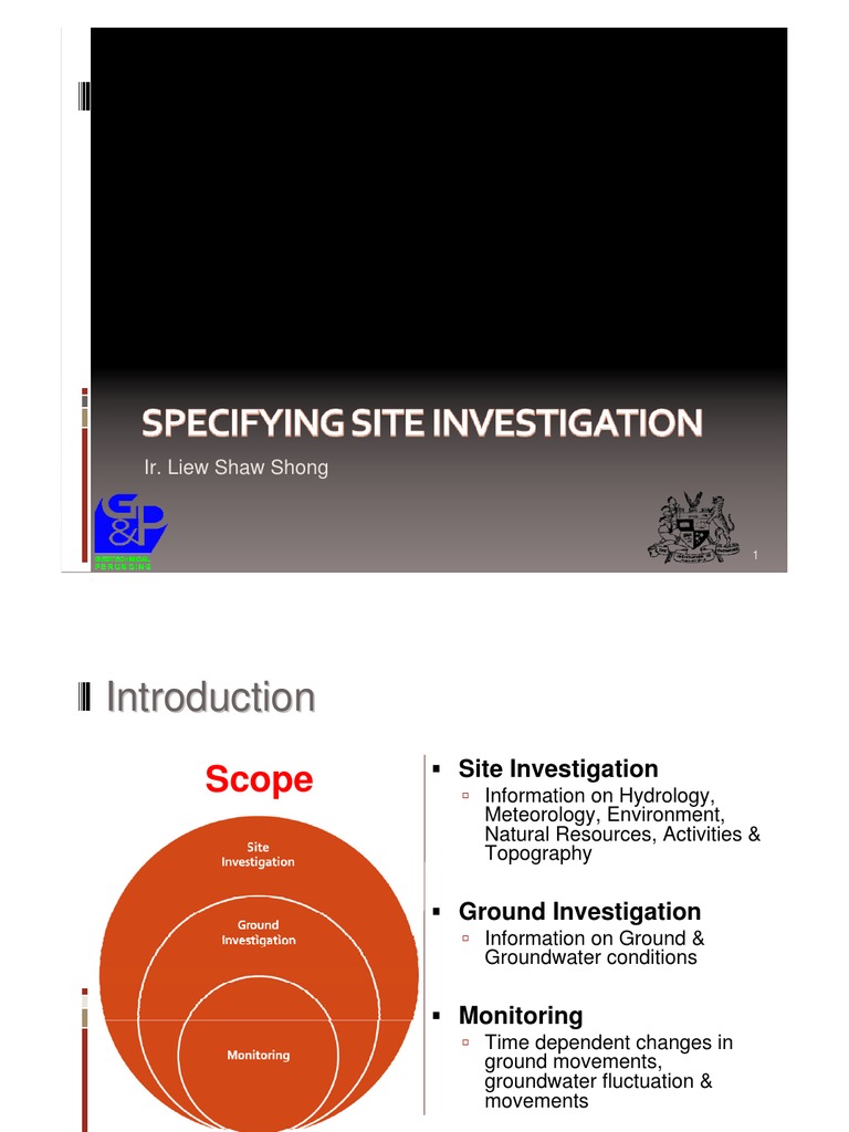 Site Investigation | PDF | Geotechnical Engineering | Soil Mechanics