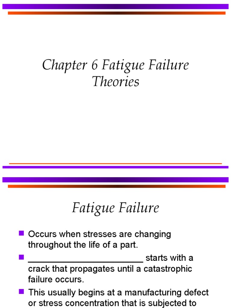 Understanding Fatigue Failure Theories | PDF | Fatigue (Material ...