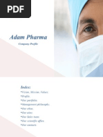 Pharmaceutical Company Profile | PDF | Generic Drug | Pharmacology