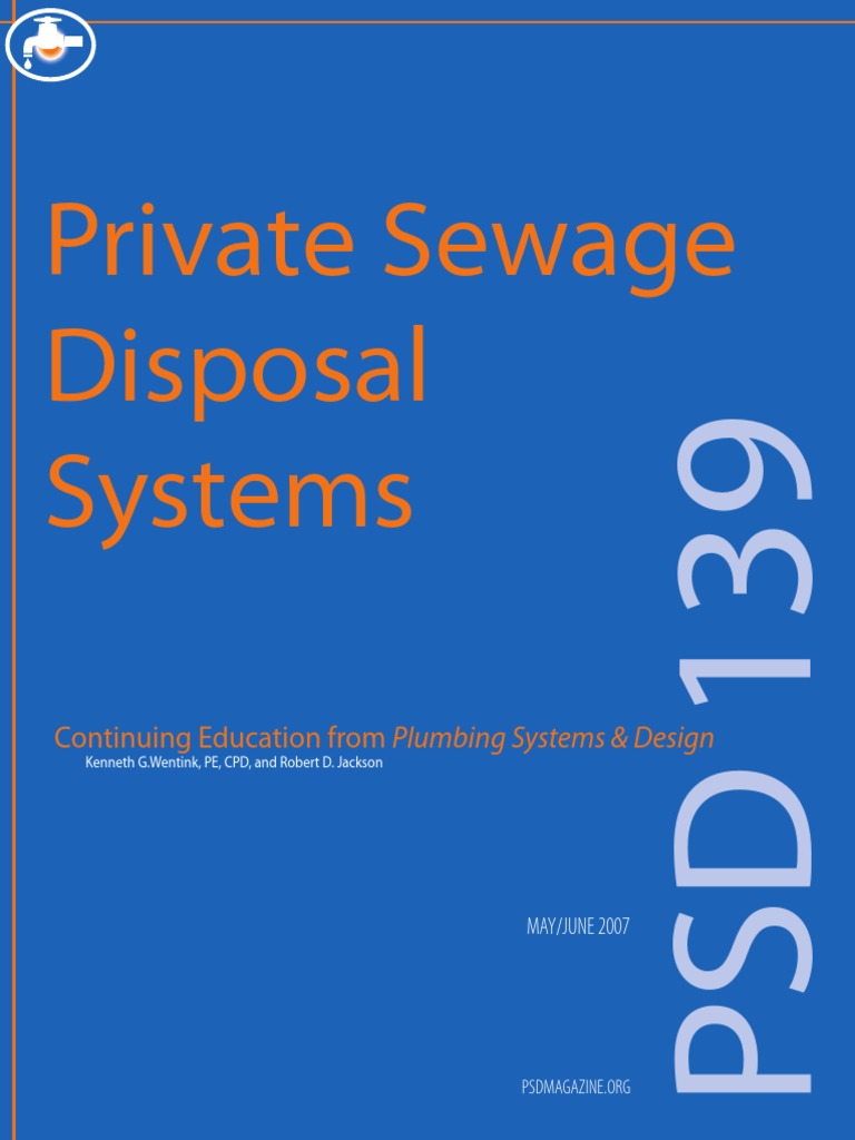 ASPE - Private Sewage Disposal Systems (2007) | PDF | Septic Tank ...