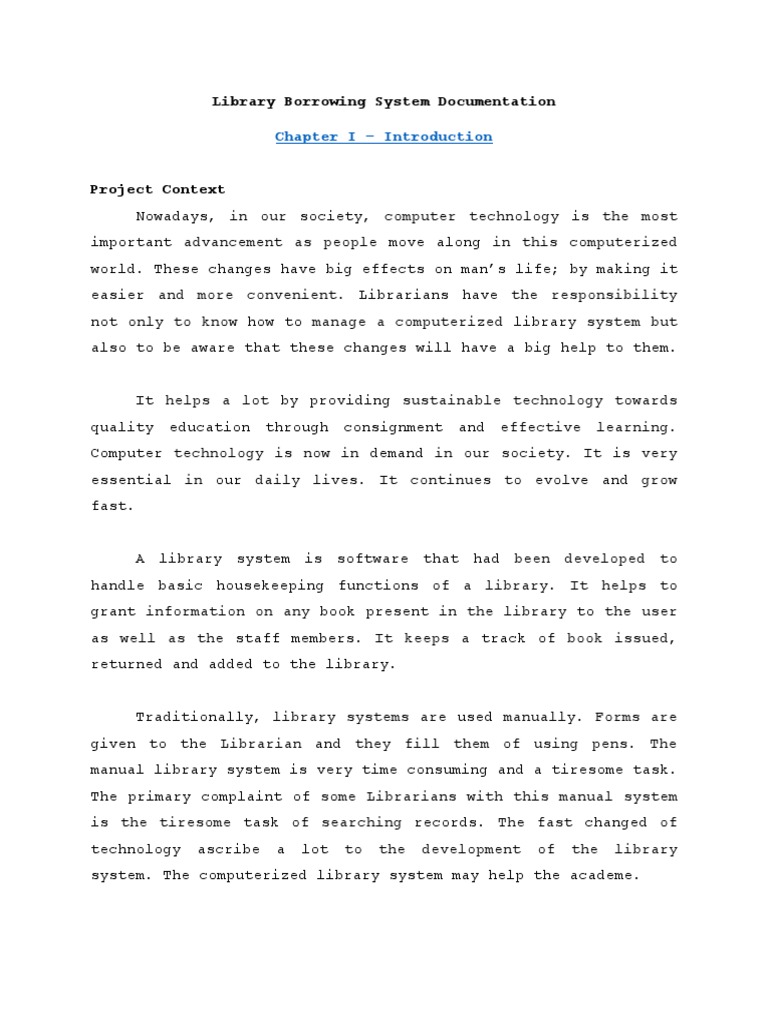 An Efficient Computerized Library Borrowing System for St. Columban's Academy | PDF | Libraries ...