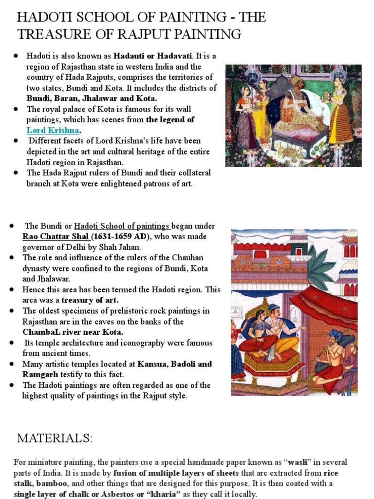 The Treasured Art of the Hadoti Region: An Overview of the Distinctive ...