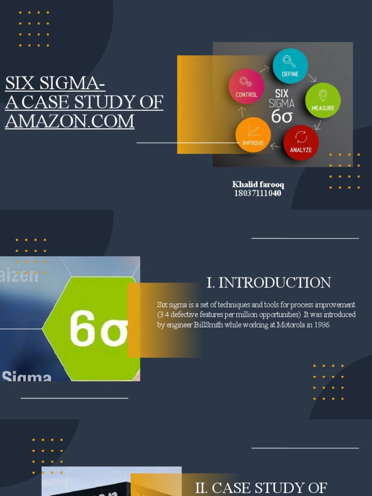 Six Sigma-A Case Study Of: Khalid Farooq 18037111040 | PDF | Six Sigma ...
