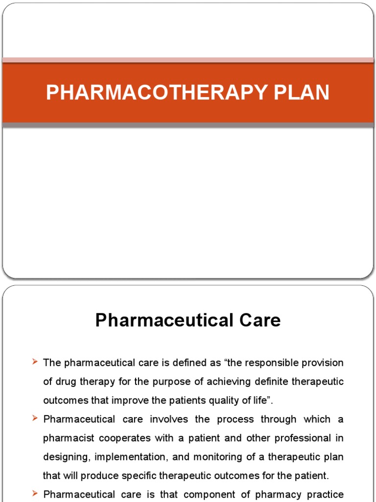 Pharmaceutical Care Plane | PDF | Pharmacy | Therapy