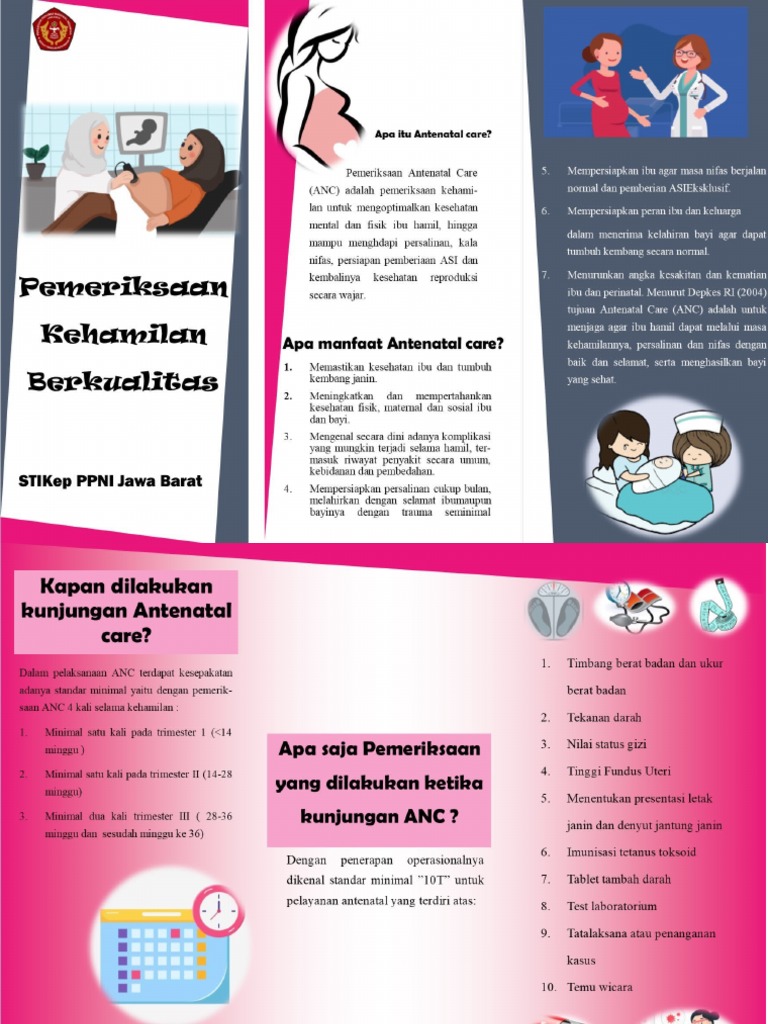 Leaflet ANC Berkualitas Dan Stunting | PDF