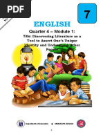 English: Quarter 1-Module 7 Evaluating Spoken Texts | PDF ...