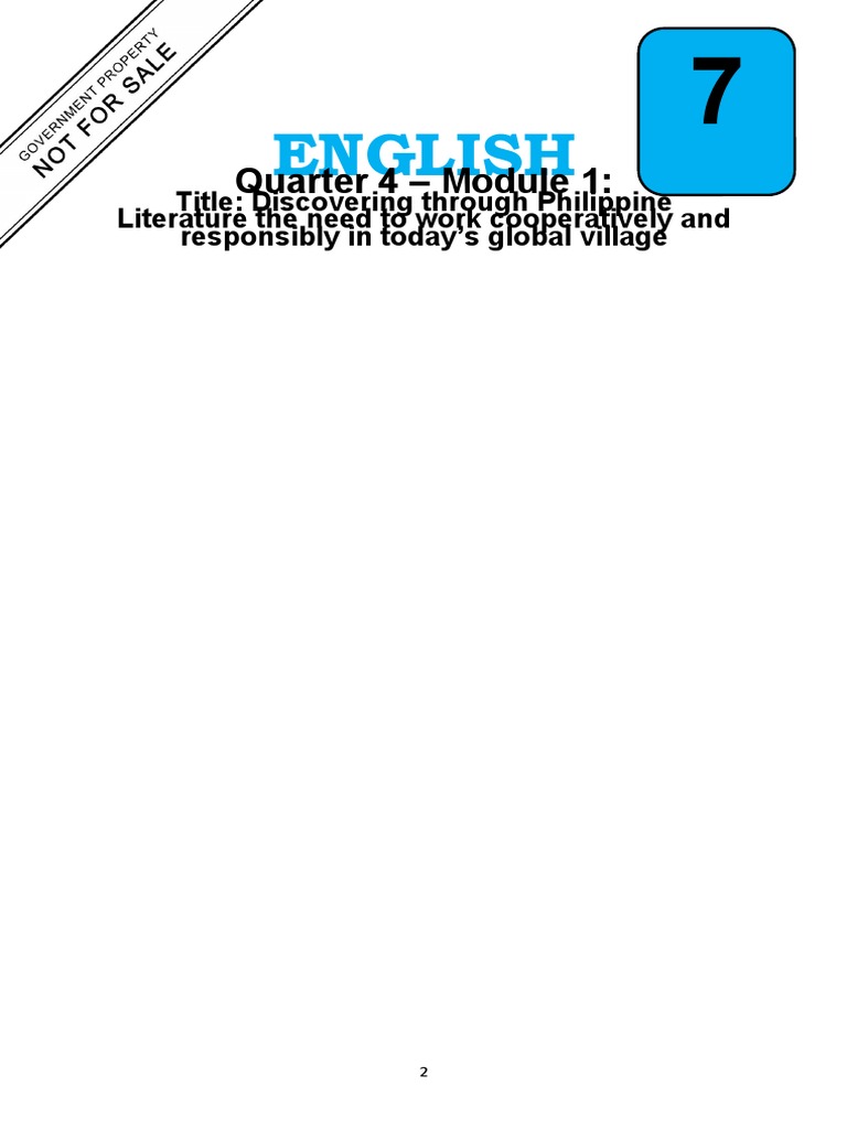 English: Quarter 4 - Module 1 | PDF | Poetry | Rhyme