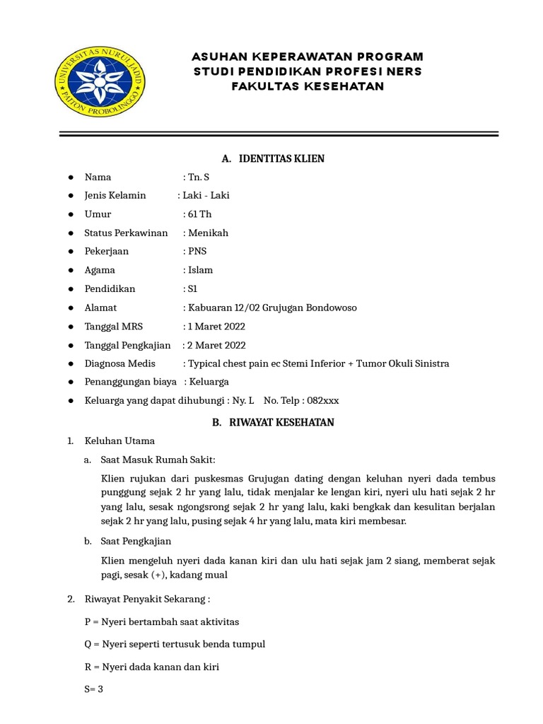 Askep Stemi Inferior Ringga | PDF