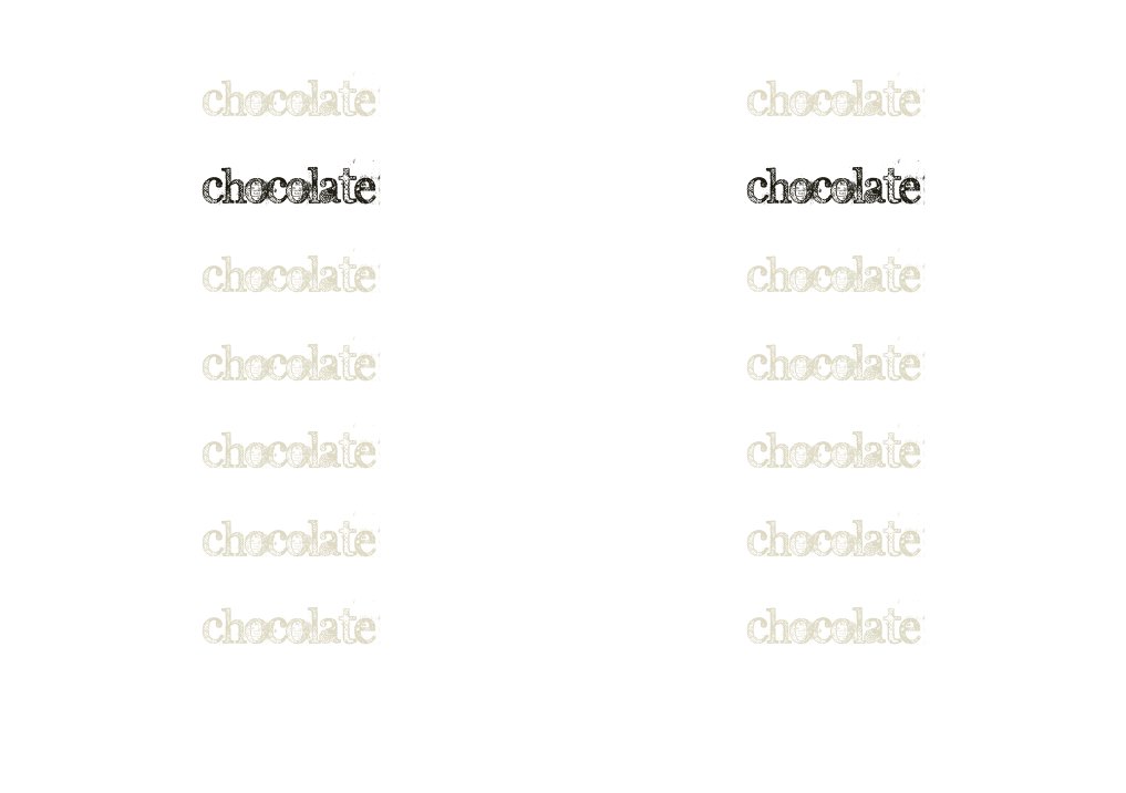 Chocolate Word Art | PDF