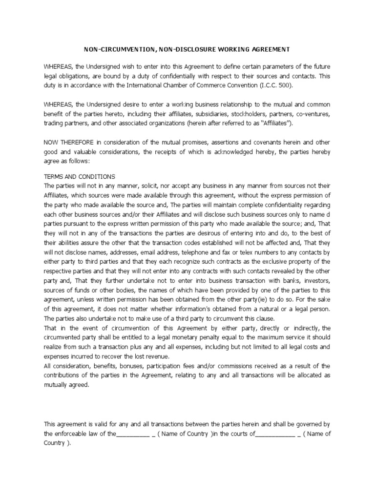 NCND | PDF | Non Disclosure Agreement | Government