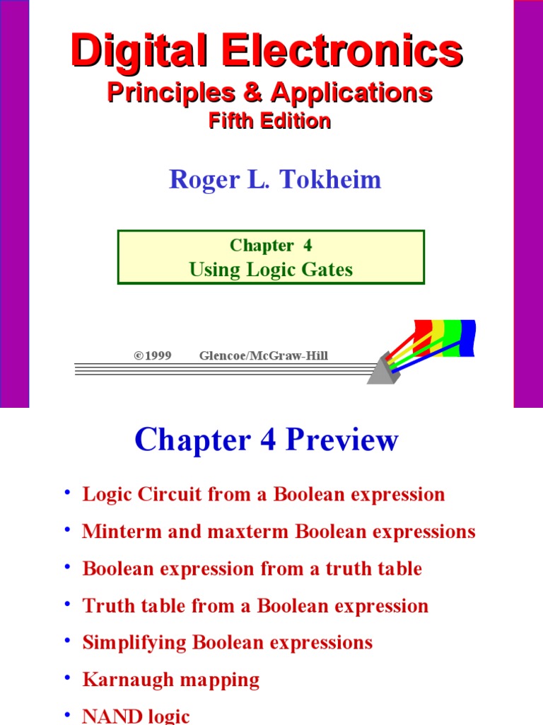 Principles & Applications | PDF | Logic Gate | Teaching Mathematics