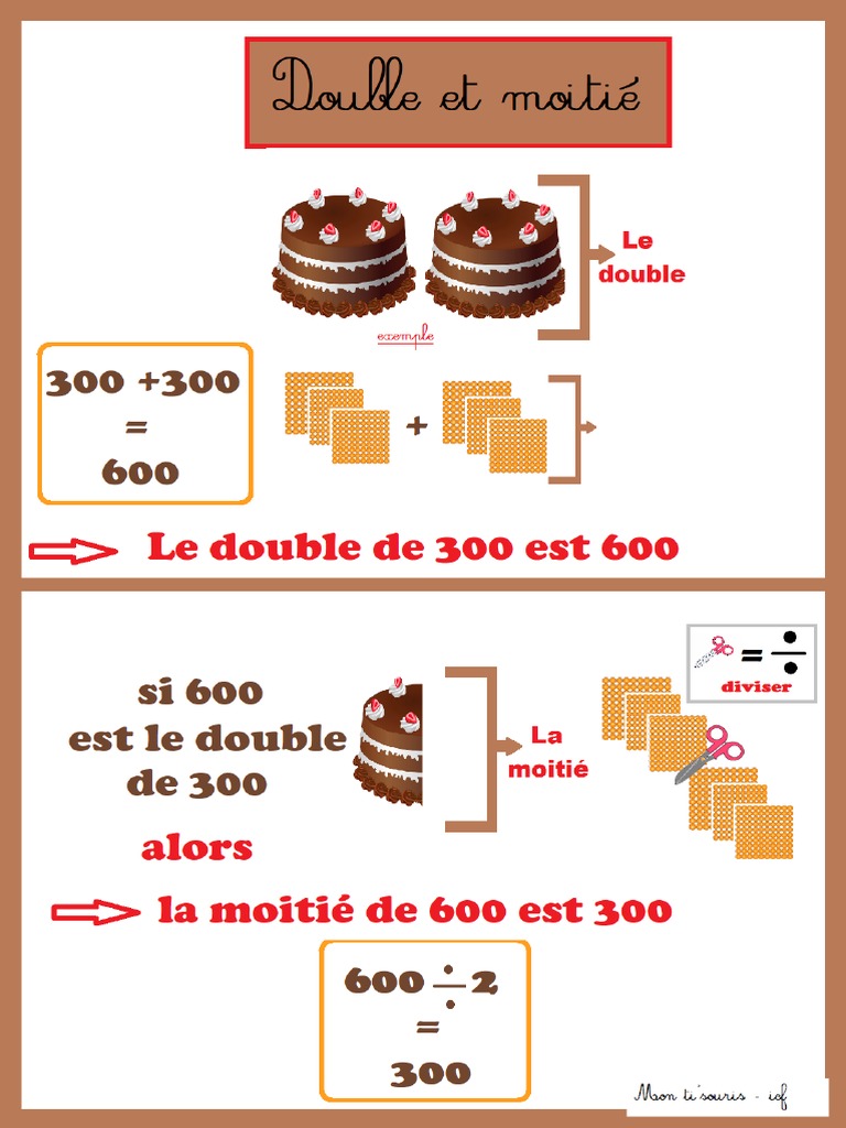 Montisouris CE1 MATHS Double Et Moitié | PDF