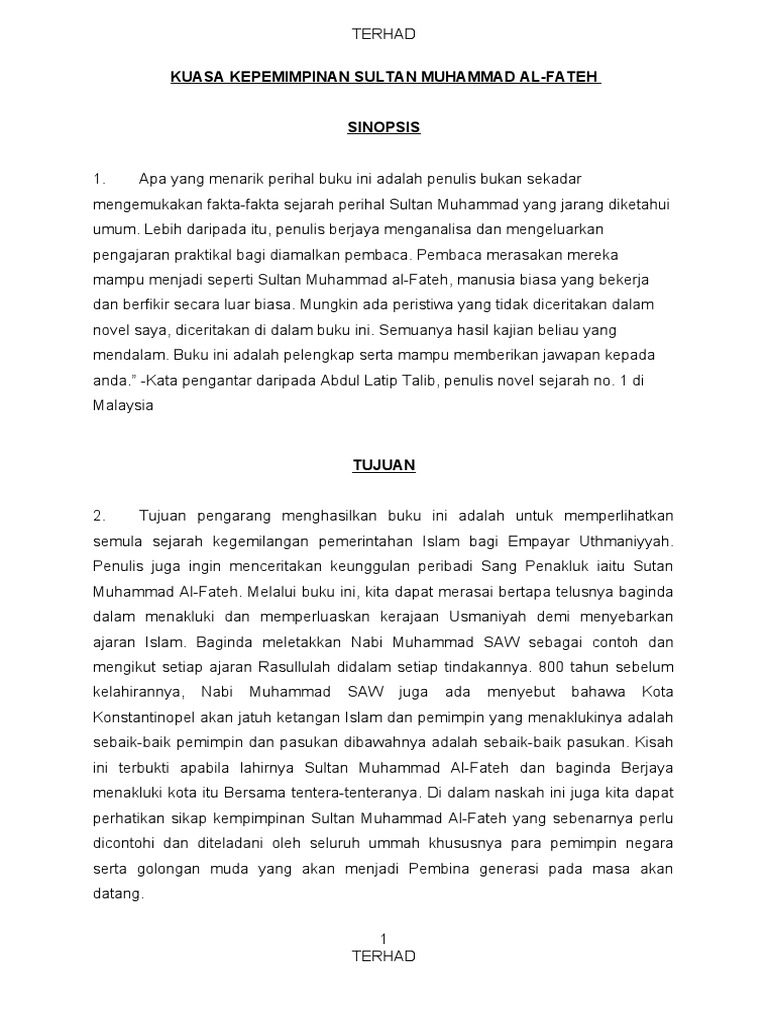 Book Review Sultan Muhammad Al-Fateh | PDF | Perjalanan | Sejarah