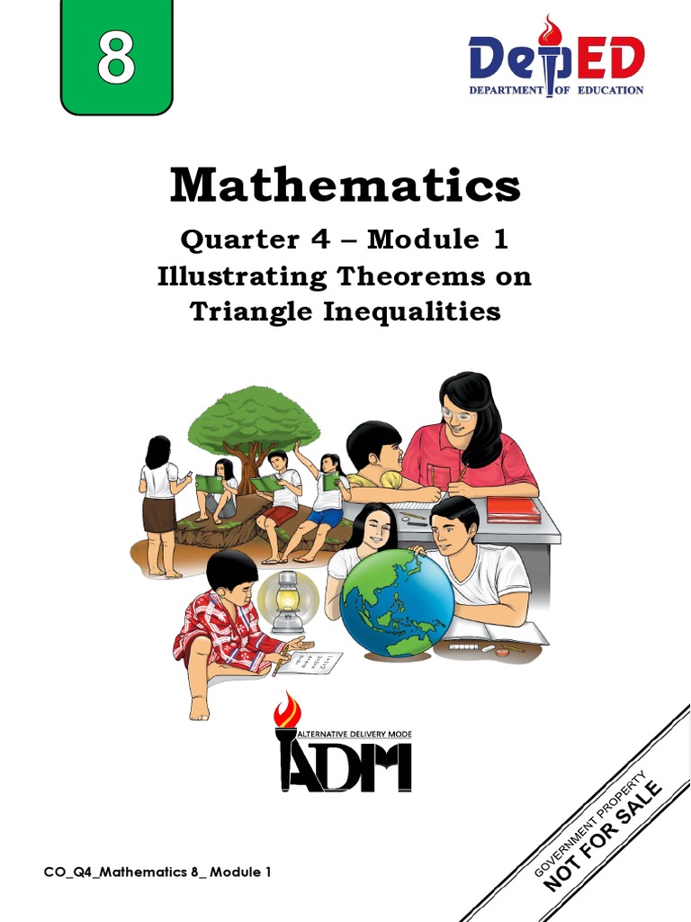 Math8 Q4 Mod1 IllustratingTheoremsOnTriangle v3 PDF | PDF | Triangle | Angle