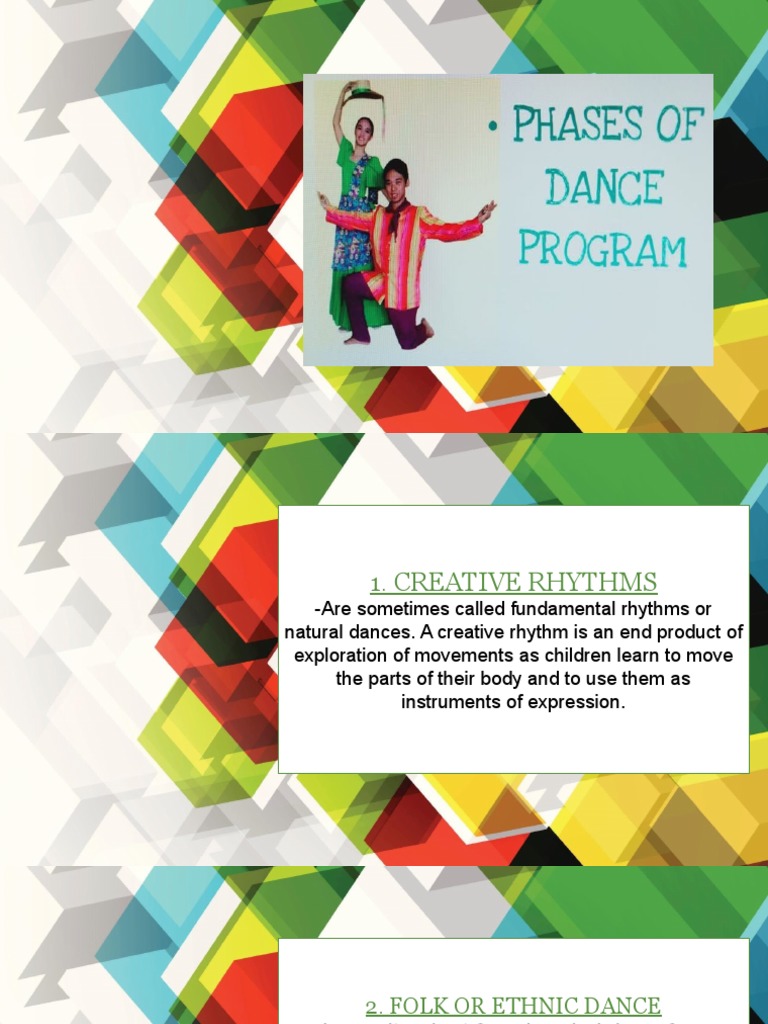 Phases of The Dance Program | PDF | Dances | Ballroom Dance