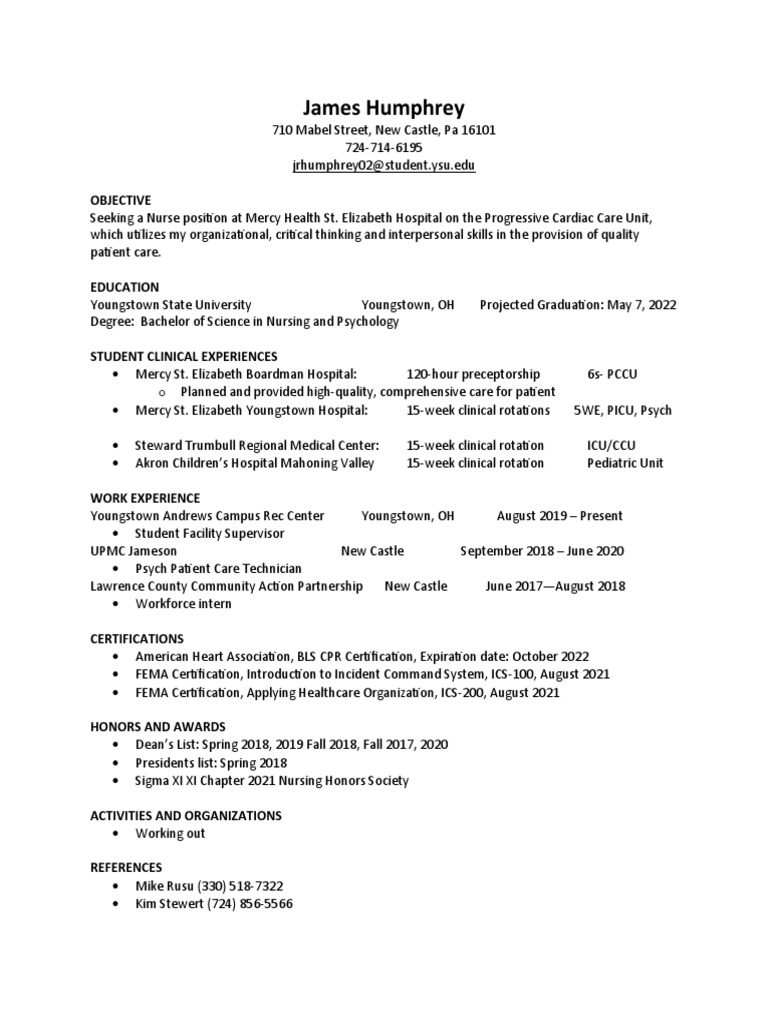 J Humphrey Resume | PDF