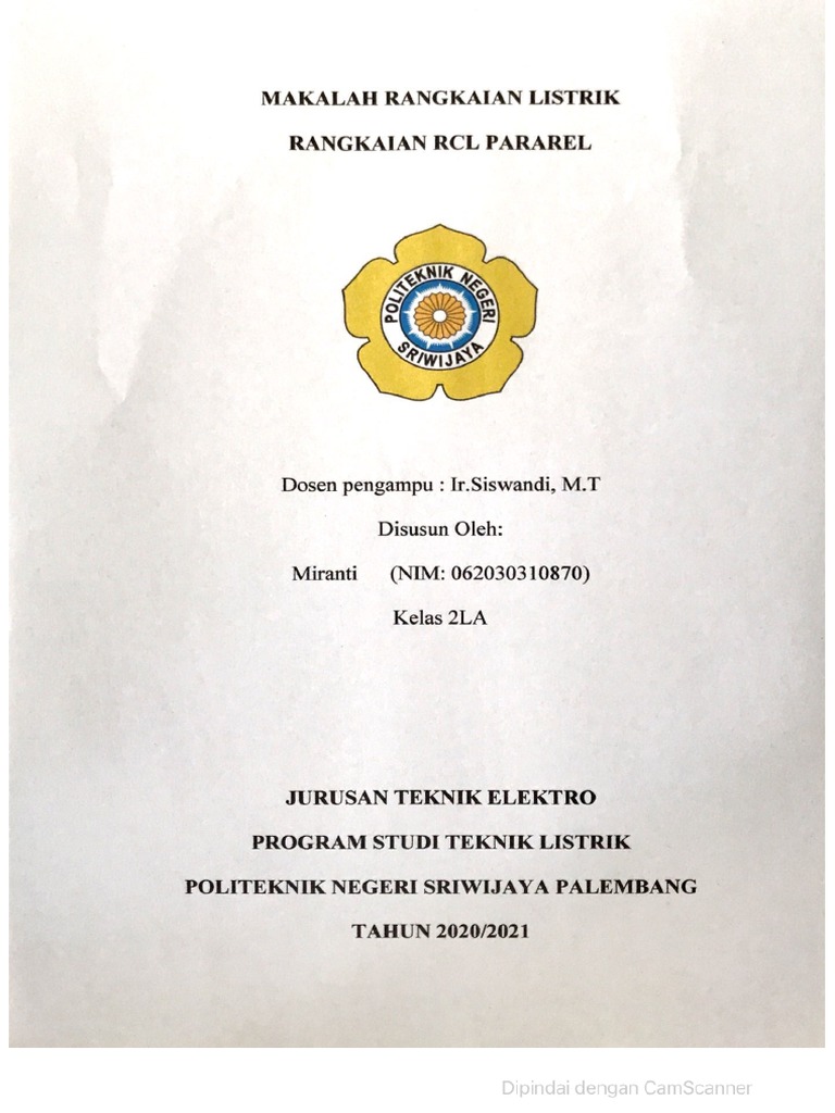 Makalah RCL (Rangakaian Listrik) | PDF