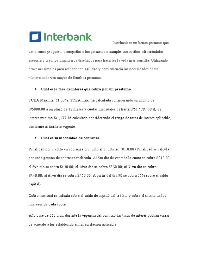 INTERBANK | PDF
