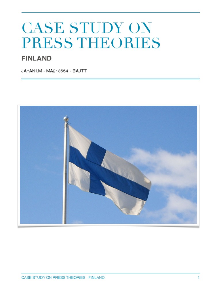 Case Study On Theories of Press | PDF | Freedom Of The Press | Corruption