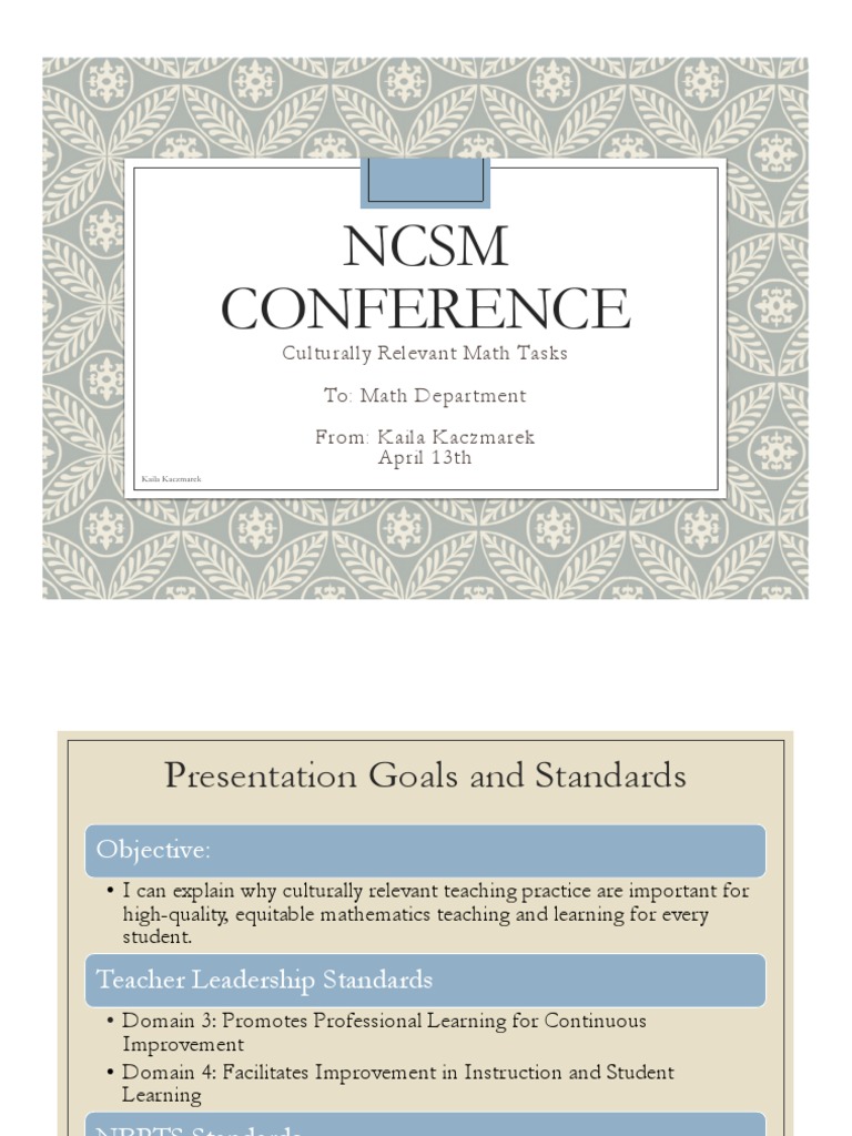 Math Conference Powerpoint PDF | PDF