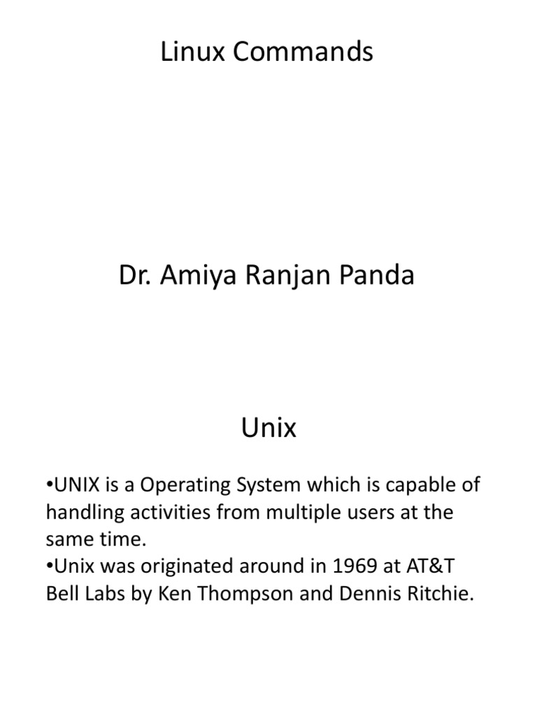 Linux Command | PDF | Computer File | Unix