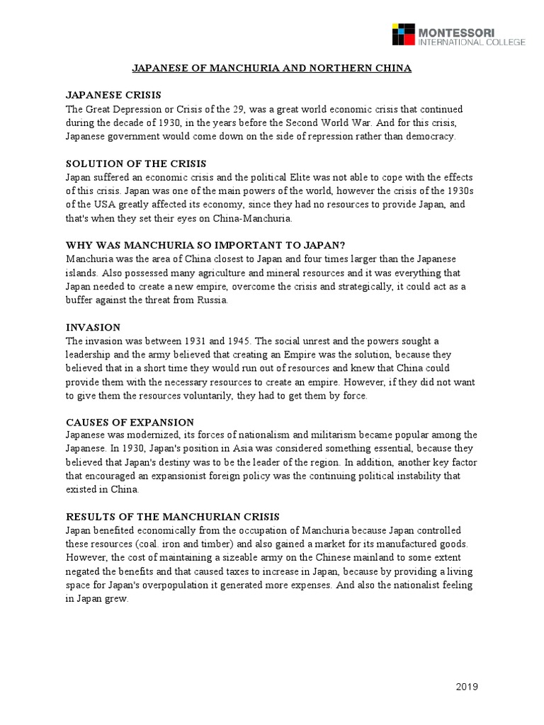 Japanese Invasion of Manchuria and Northern China | PDF | Empire Of ...