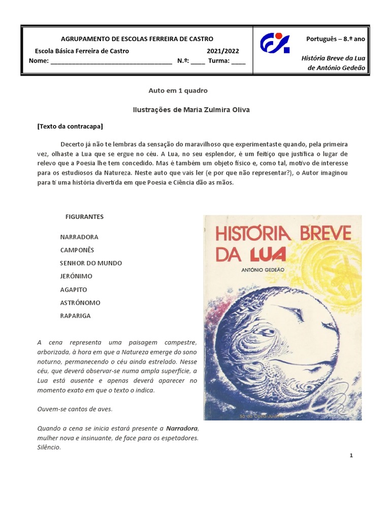 História Breve Da Lua | PDF | Lua | Science