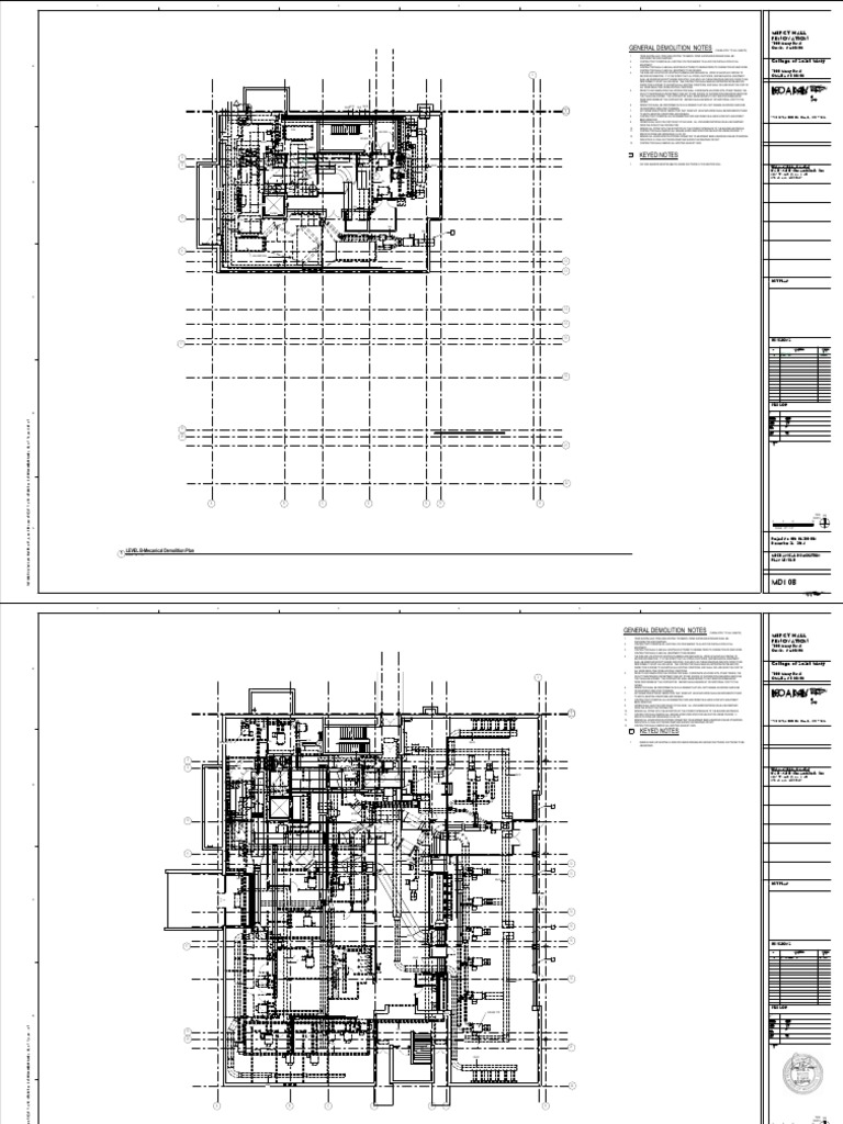 General Demolition Notes: Mercy Hall Renovation | PDF | Duct (Flow ...