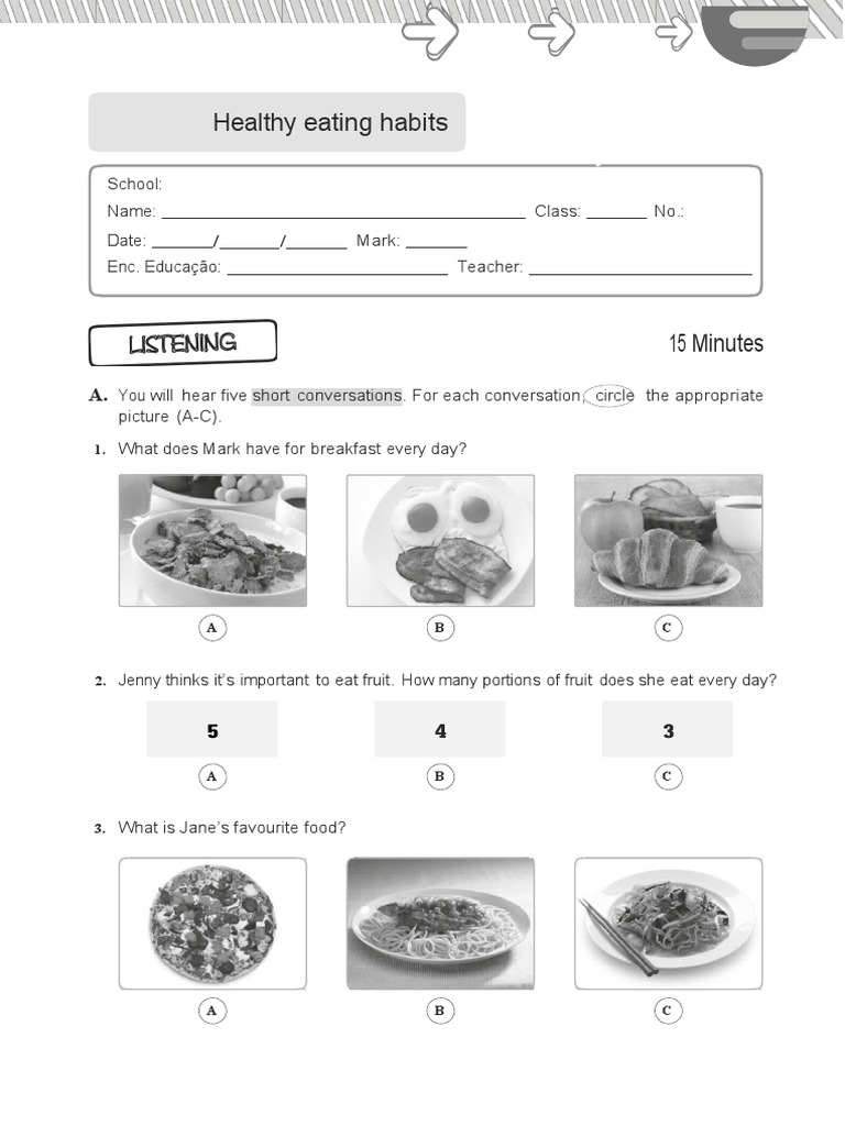 Healthy Eating Habits | PDF | Meal | Foods