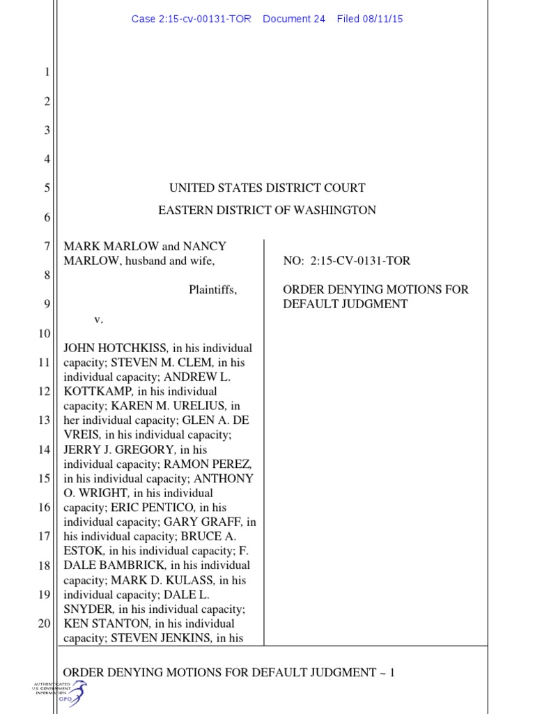 How To Enter A Default Judgement | PDF | Default Judgment | Complaint