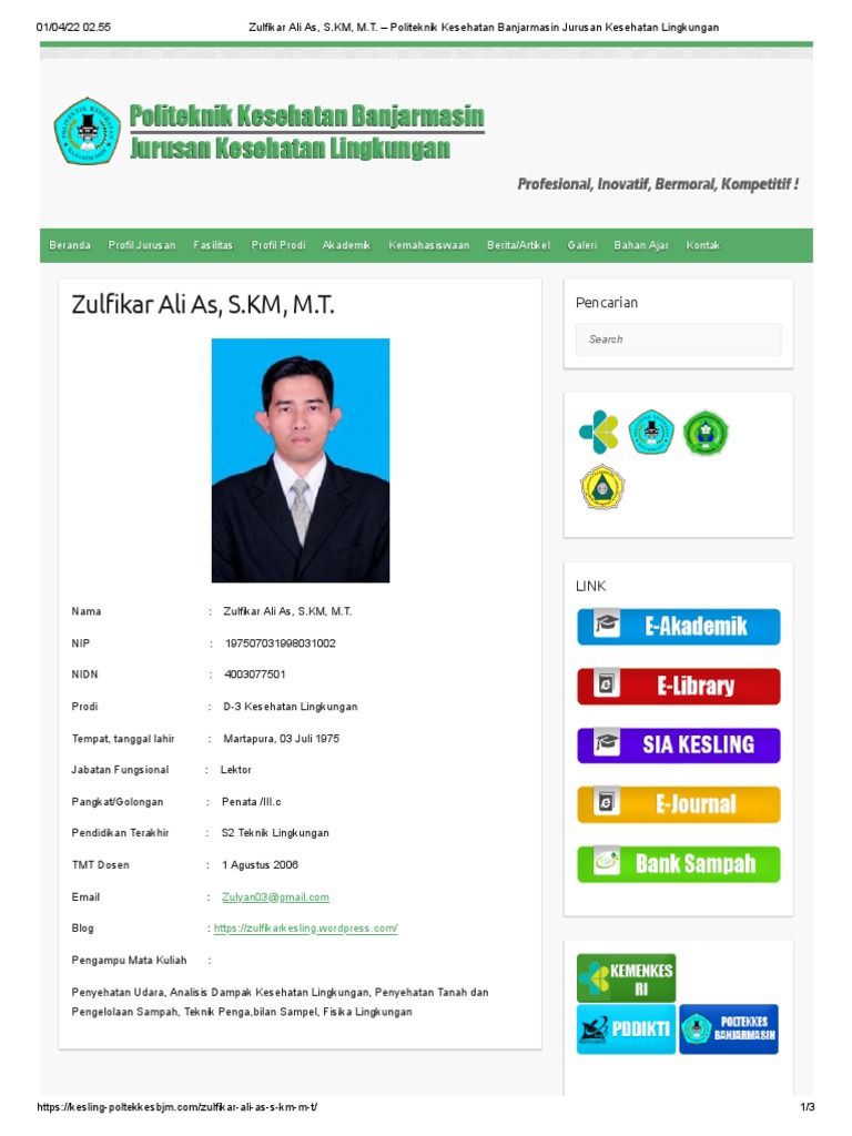 Zulfikar Ali As, S.KM, M.T. - SUMBER REFFERENSI | PDF