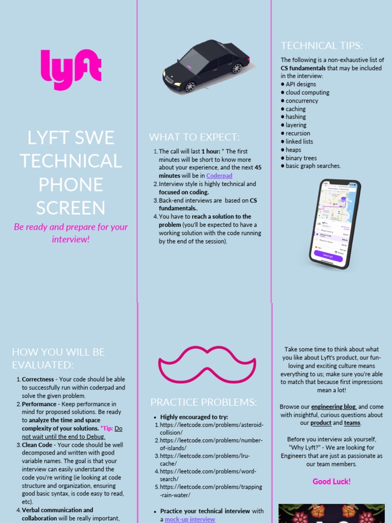 Lyft Swe Technical Phone Screen | PDF | Computing | Computer Programming