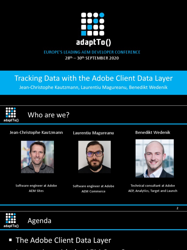 Tracking Data With The Adobe Client Data Layer: Europe'S Leading Aem Developer Conference | PDF ...
