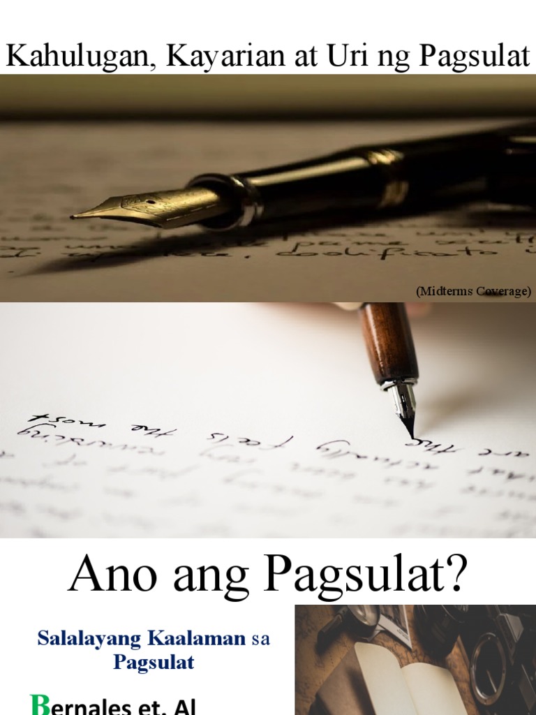 Pagbasa at Pagsulat Midterms Lesson | PDF