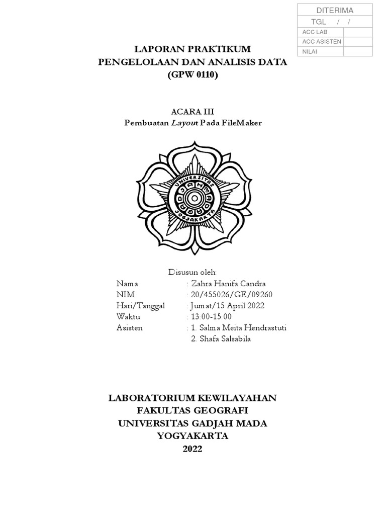 Pengelolaan Dan Analisis Data Acara 3 | PDF