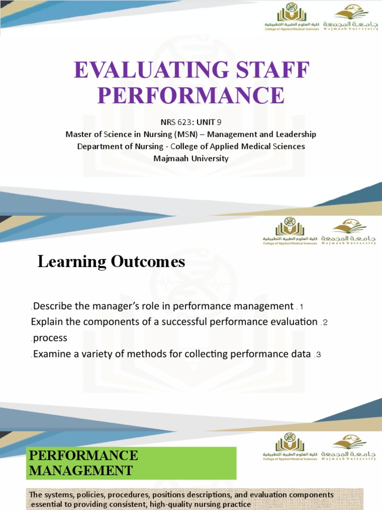 Evaluating Staff Performance: A Comprehensive Guide to Performance ...