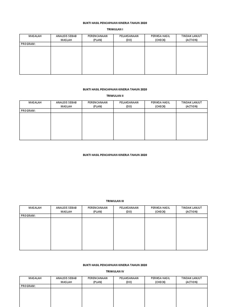 Template Evaluasi Program Ukm | PDF