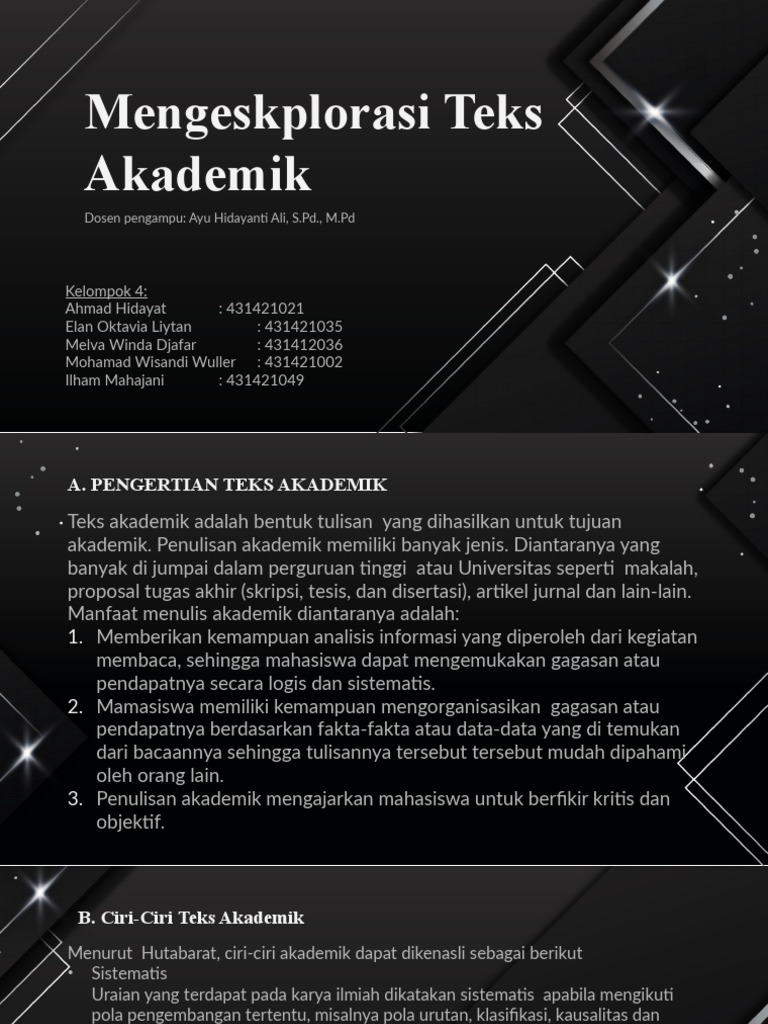 Mengeksplorasi Teks Akademik | PDF