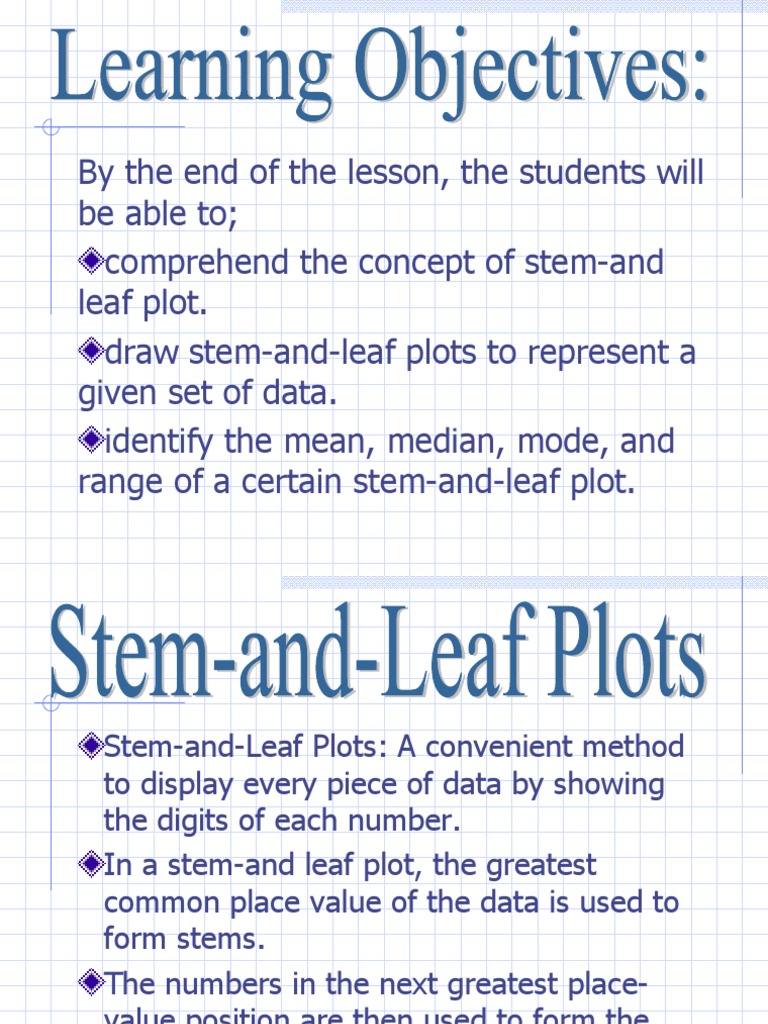 8 Stem and Leaf Plot | PDF