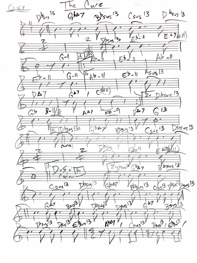 The Cure - Moonchild Arrangement CHART | PDF