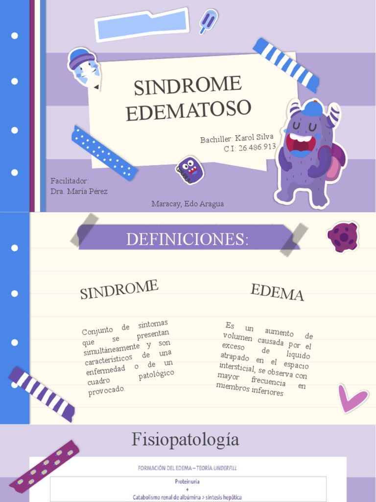 Síndrome Edematoso: Causas y Tratamiento | PDF | Edema | Medicina