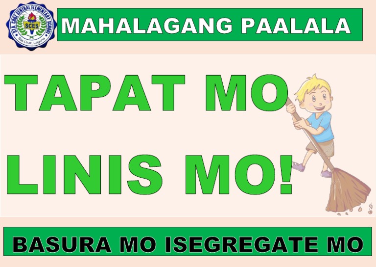 Signage of Tapat Mo Linis Mo | PDF