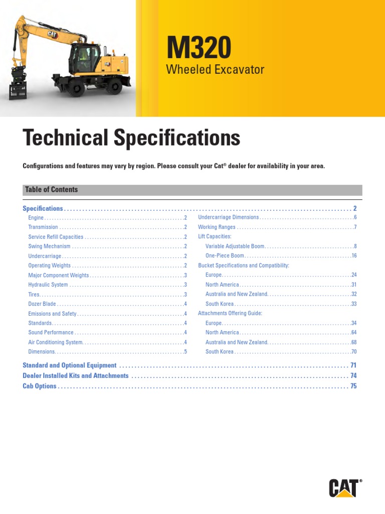 M320 2020 - Technical Specifications | PDF | Horsepower | Vehicles