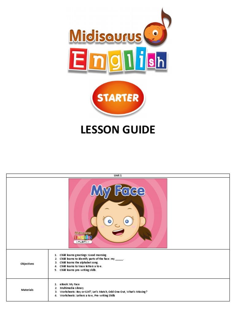 MEK Lesson Guide Starter | PDF | Phonics | Multimedia