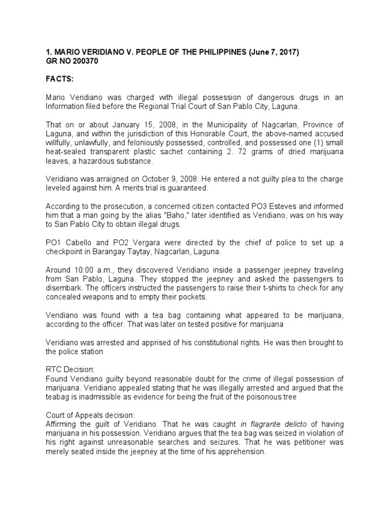 Consti II - Case Digests | Download Free PDF | Search Warrant | Search And Seizure