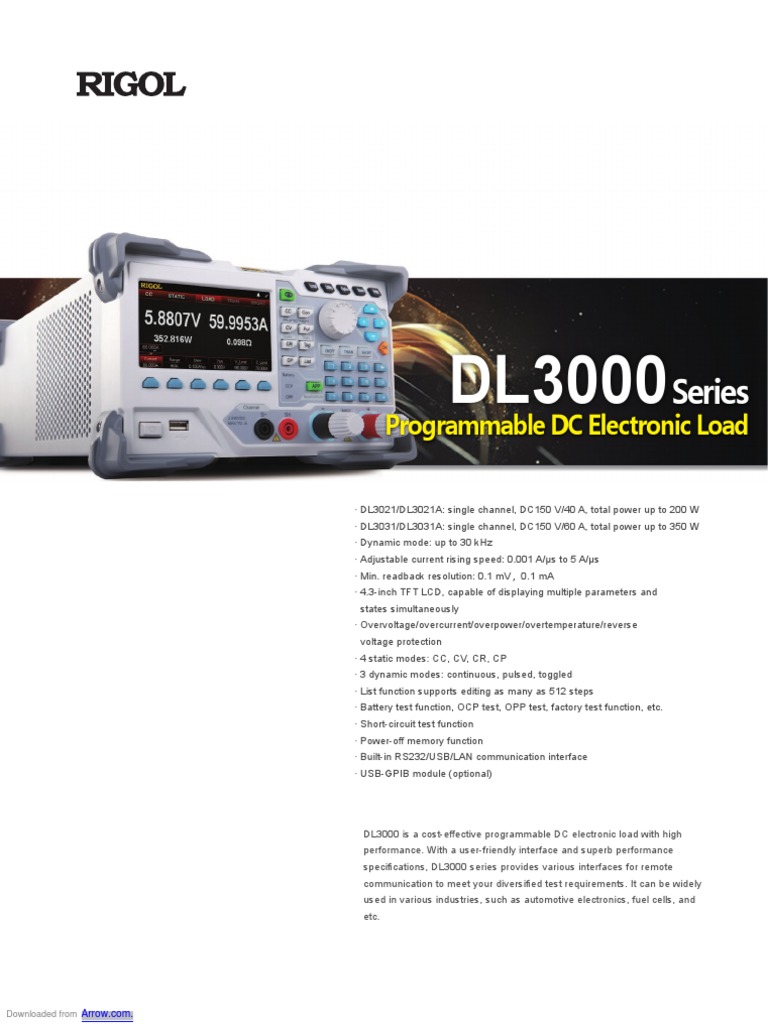 dl3000 Datasheet en | PDF | Power Supply | Usb