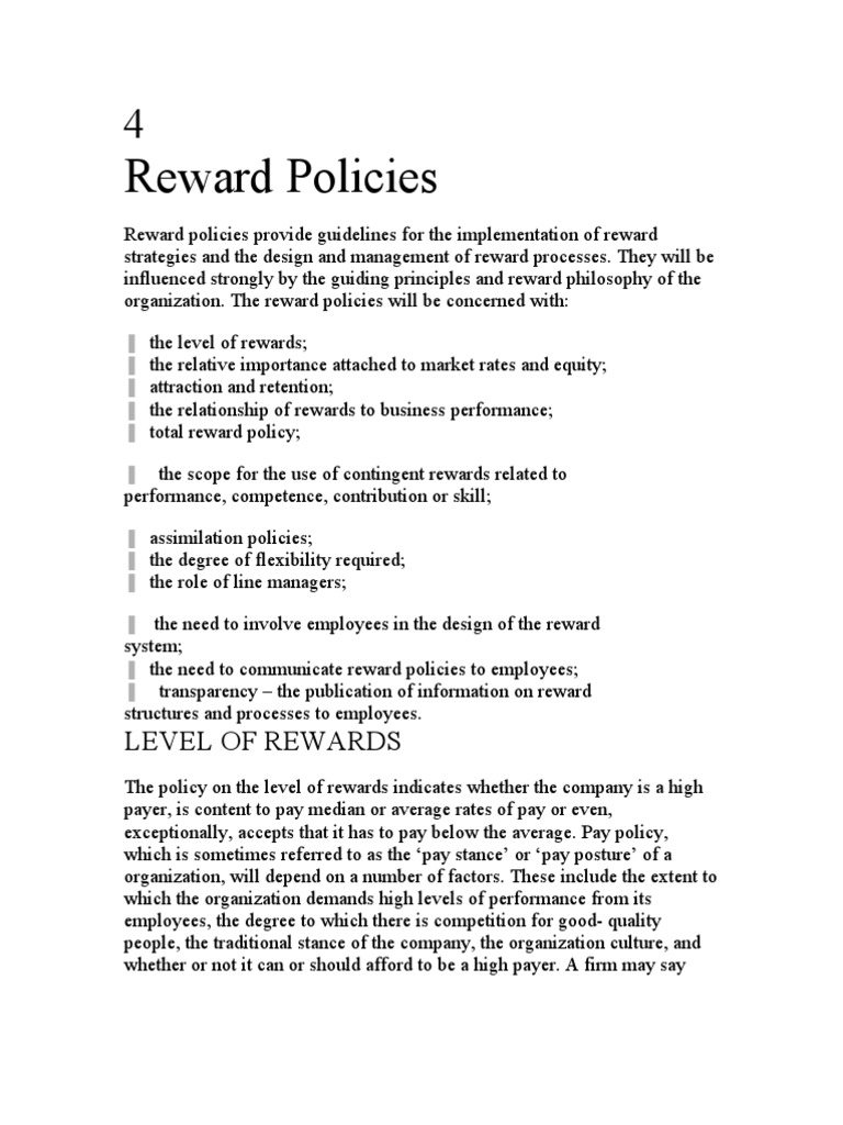 Reward Management Unit 4 | PDF | Employee Retention | Employment