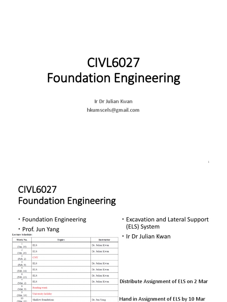 1-Overview of Excavation and Lateral Support System (2022) | PDF | Deep ...