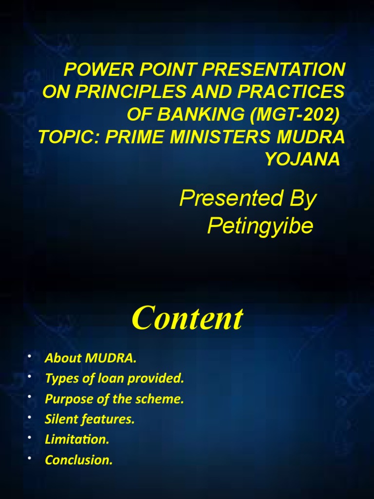 MUDRA Yojana Loan Overview | PDF | Loans | Identity Document