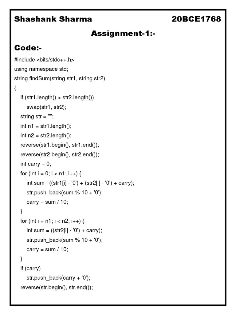 Karatsuba Algorithm Pdf Computer Programming Algorithms